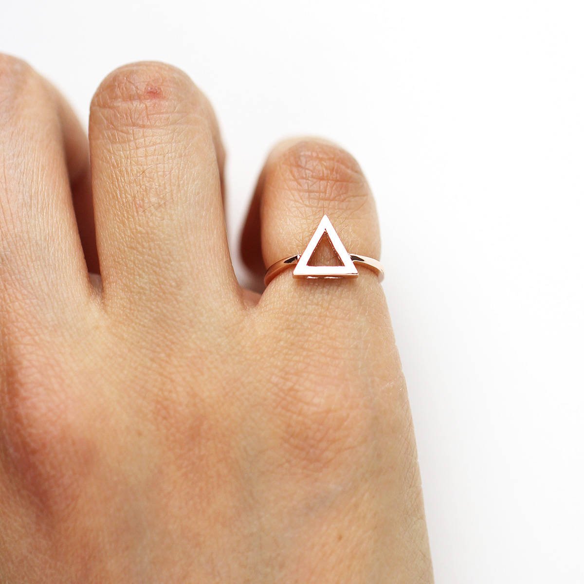 14K Gold Triangle Ring – MAYJUNE